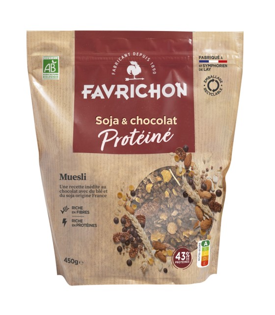 Muesli croustillants Bio Favrichon - Saveurs fruités, chocolat ...
